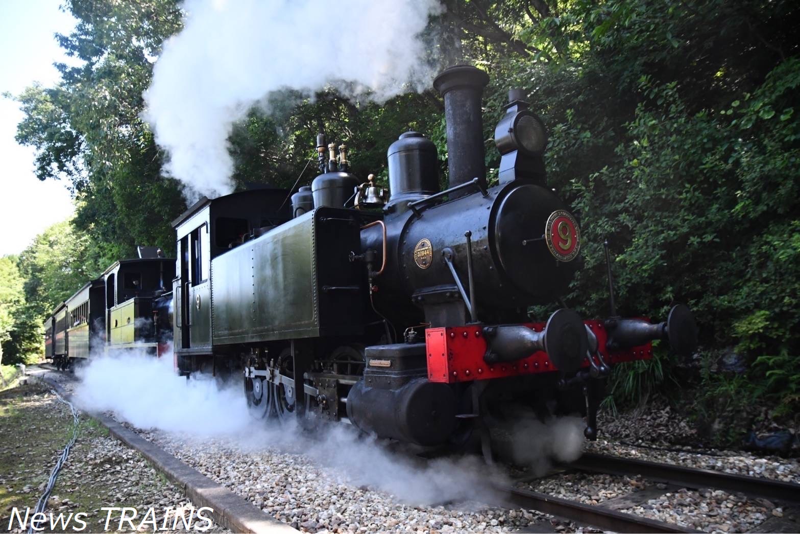 【名古屋鉄道】博物館明治村の「蒸気機関車9号」は運行休止を前に約7年ぶりに重連運転を実施 「蒸気機関車9号」は約2年間休止へ＜Photo ...